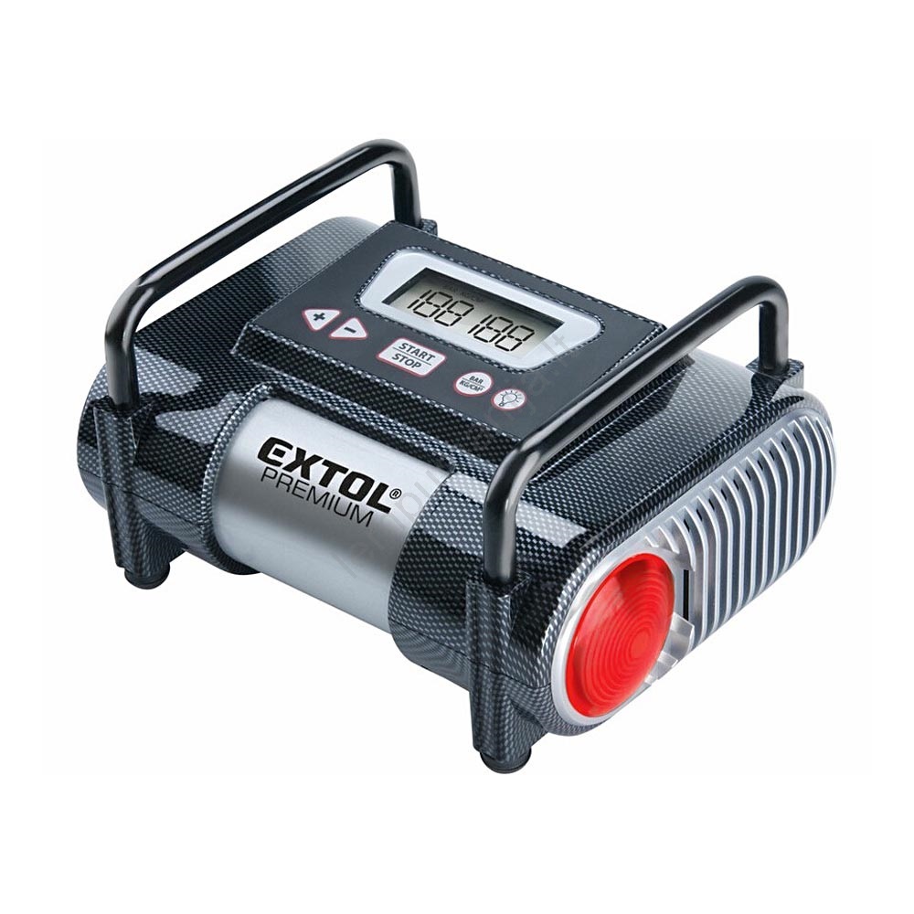 Extol Premium - Automobilinis kompresorius 12V su LCD ekranu ir šviesa ...