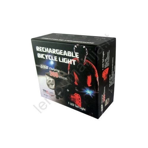 KOMPLEKTAS 2x įkraunama LED lemputė dviračiui LED/5W/USB | Lempumanija