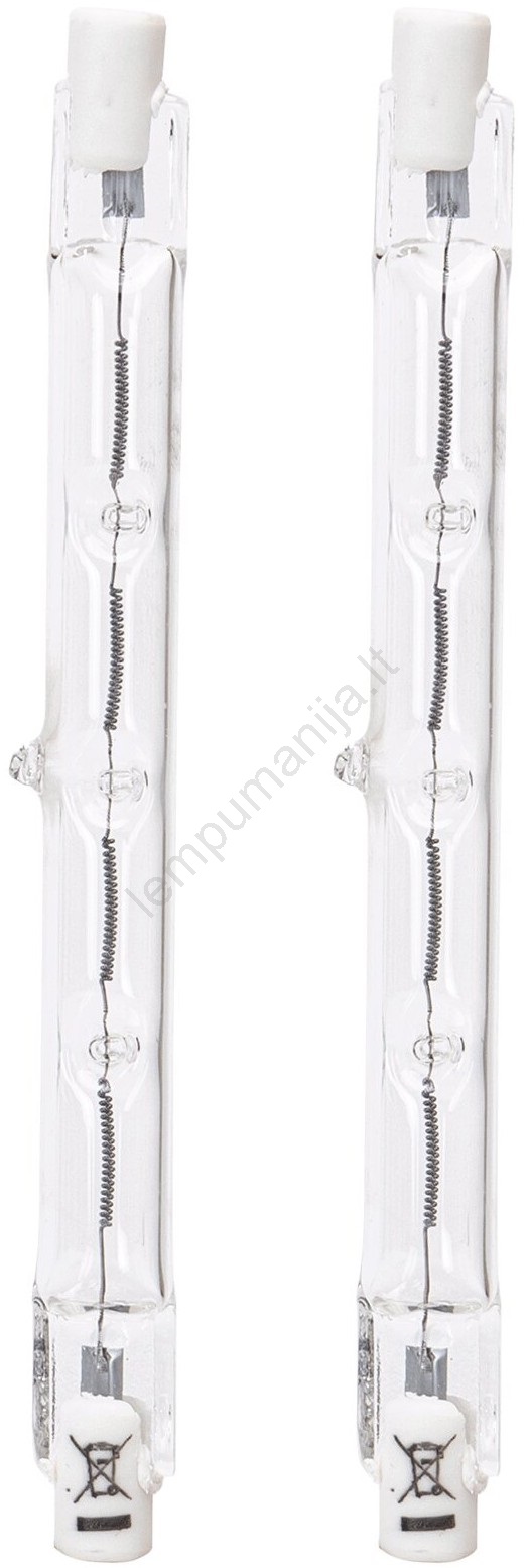 KOMPLEKTAS 2x Pramoninė elektros lemputė R7s/160W/230V 2900K - Aigostar ...
