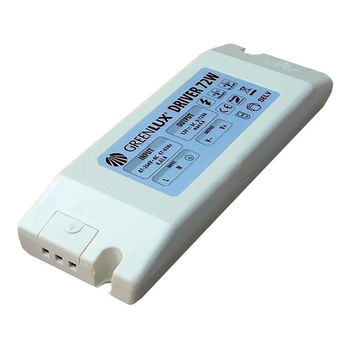 LED Elektros transformatorius 72W/230V/12V DC | Lempumanija