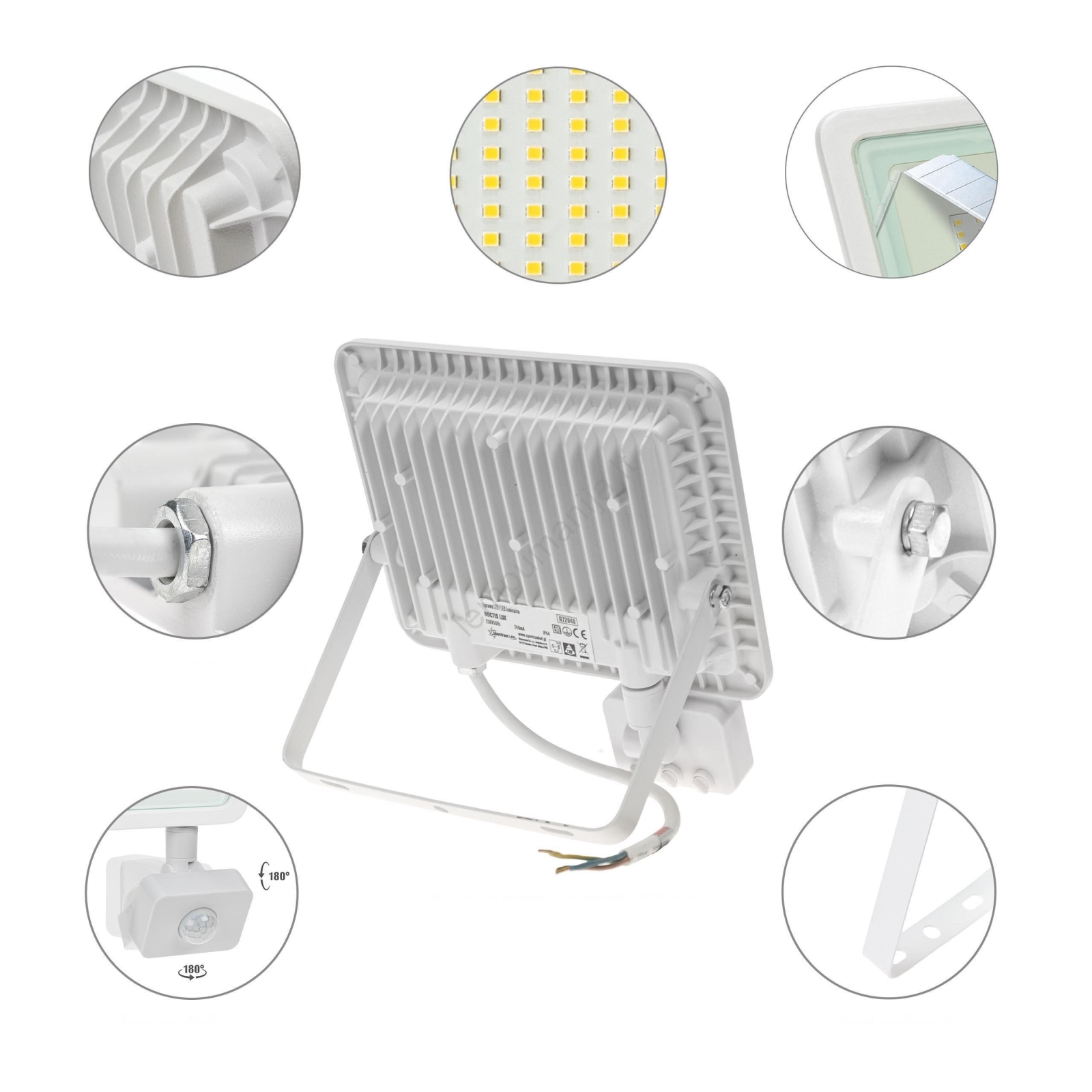 LED Lauko prožektorius su jutikliu NOCTIS LUX 2 LED/50W/230V 4000K IP44 ...