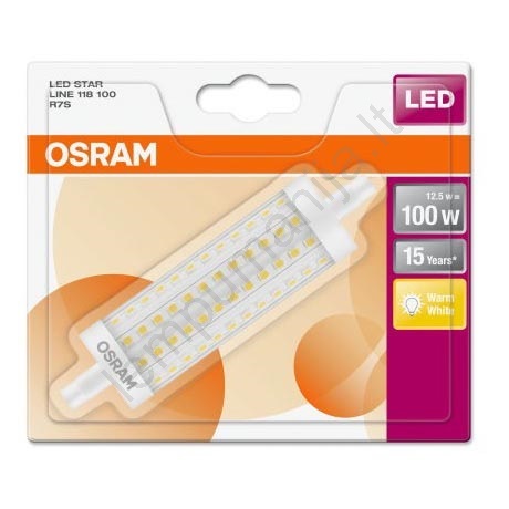 LED Lemputė R7s/12,5W/230V 2700K - Osram 118 mm | Lempumanija