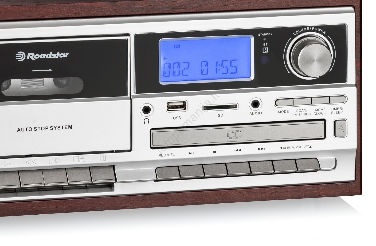 Roadstar HIF-8892 EBT - Hi‑Fi sistema su patefonu, CD ir kasetiniu ...