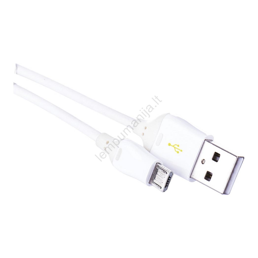 USB kabelis USB 2.0 A jungtis / USB B mikro jungtis balta | Lempumanija